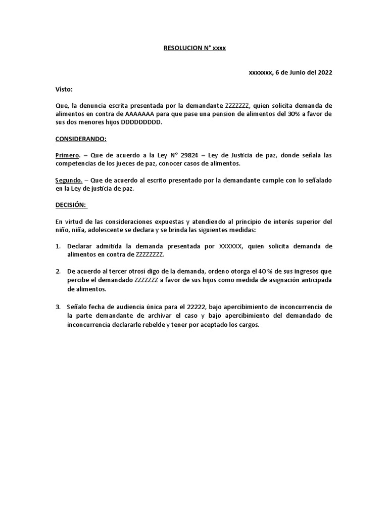 Proyecto de Resolucion | PDF Proyecto de Resolucion | PDF