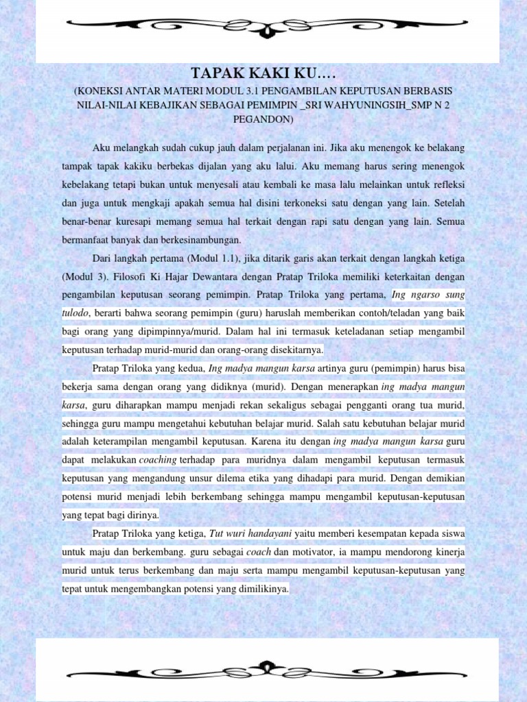 Kam Modul 3.1 - Sri Wahyuningsih - SMP | PDF