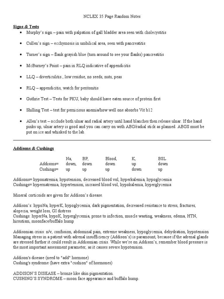NCLEX Notes | PDF | Cancer | Heart