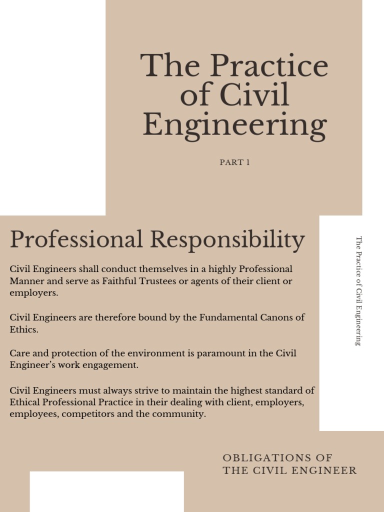 CE516 - The Practice of Civil Engineering Part1 | PDF | Legal Liability ...