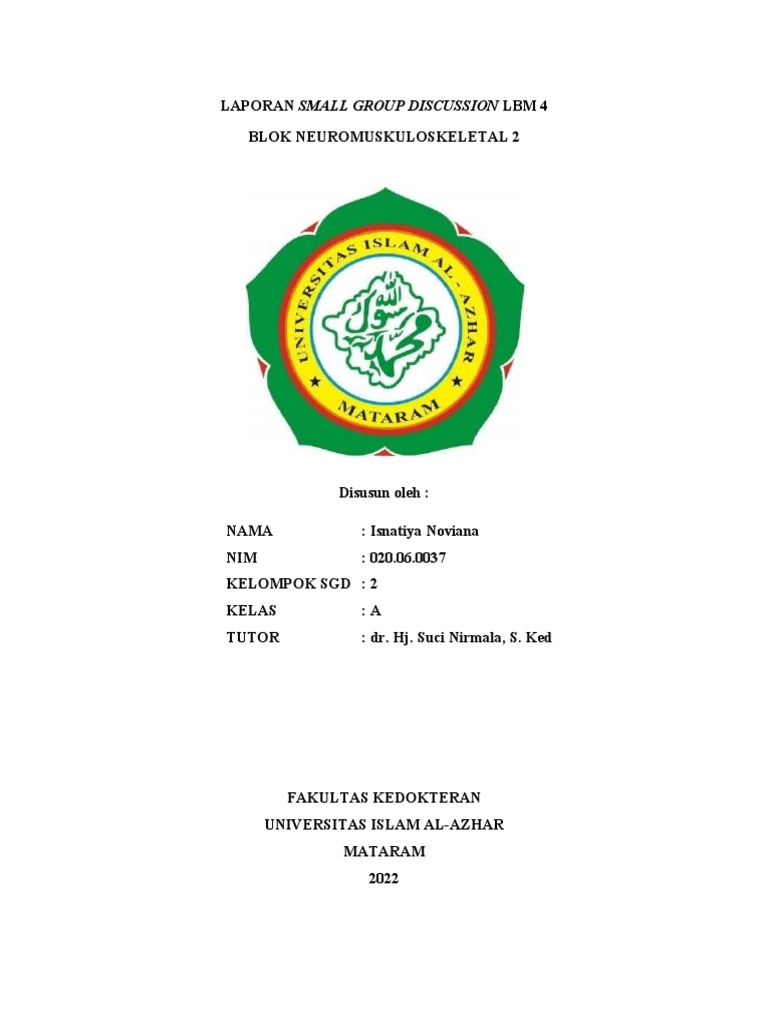 Laporan SGD LBM 4 (Blok NMS 2) | PDF
