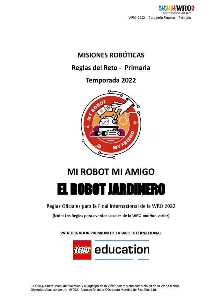 Misiones Robóticas Elementary | PDF | Robot | Robótica