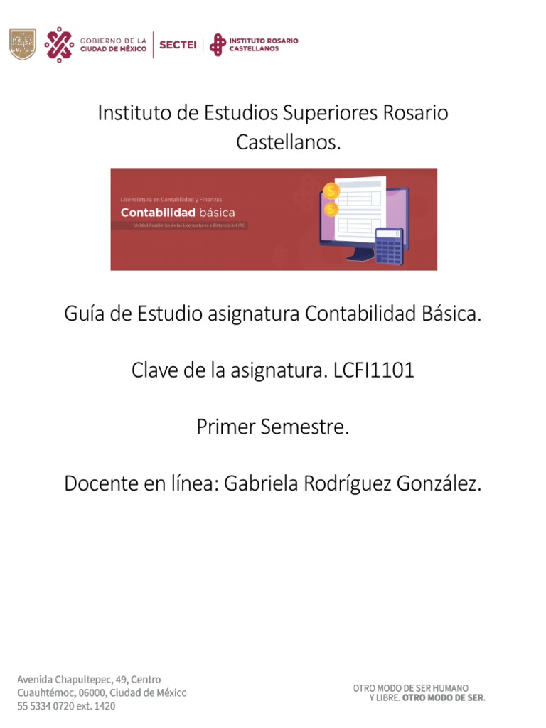 Guía de Estudio Contabilidad Básica | PDF | Contabilidad | Estado financiero