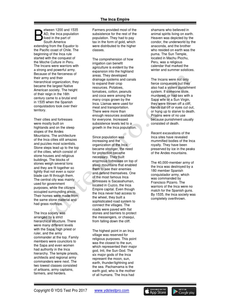 The Inca Empire | PDF | Inca Empire