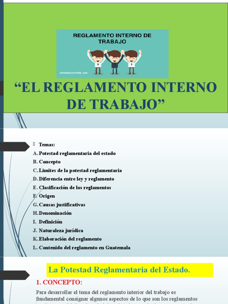 El Reglamento Interior de Trabajo | PDF | Regulación | Estado (política)