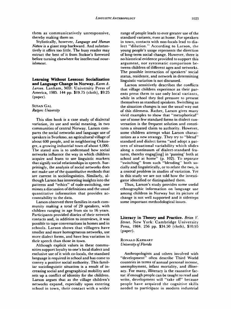 Brian Street's Literacy Insights | PDF | Literacy | Folklore