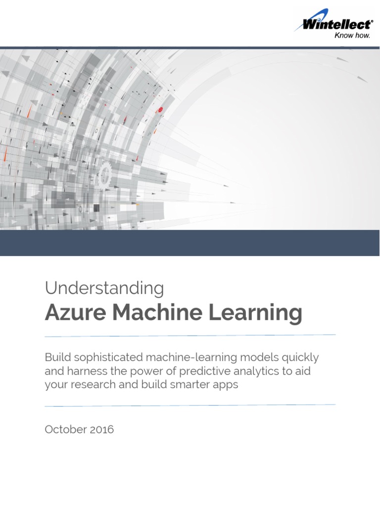 Understanding Azure Machine Learning 1 | PDF | Machine Learning ... Understanding Azure Machine Learning 1 | PDF | Machine Learning ...