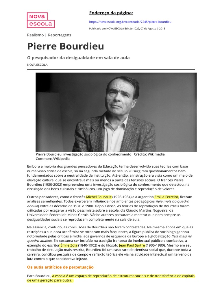 Pierre Bourdieu | PDF | Sociologia