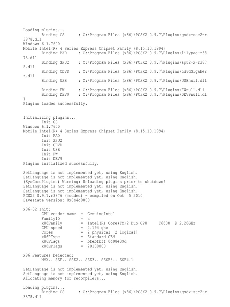 Emu Log | PDF | Computer Hardware | System Software