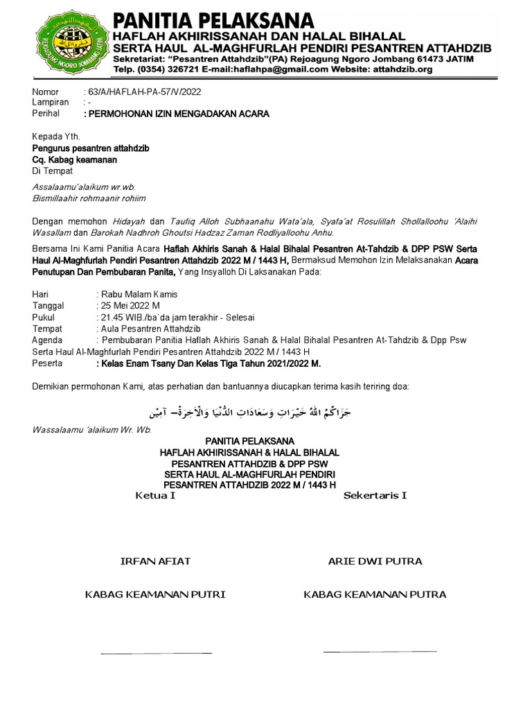 Surat Pembubaran | PDF