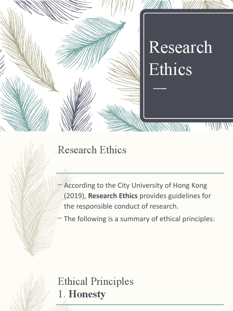 Part 3 Research Ethics | PDF