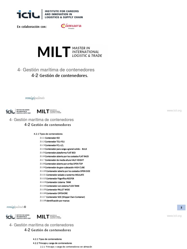 4-2 Gestion T.M. Gestión Contenedores - MILT Alum | Descargar gratis ...