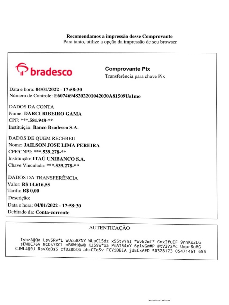 Comprovante PIX | PDF