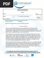 Cambridge IGCSE (KS3) Grade 8 Reading Comprehension 2 | PDF | Nicholas ...