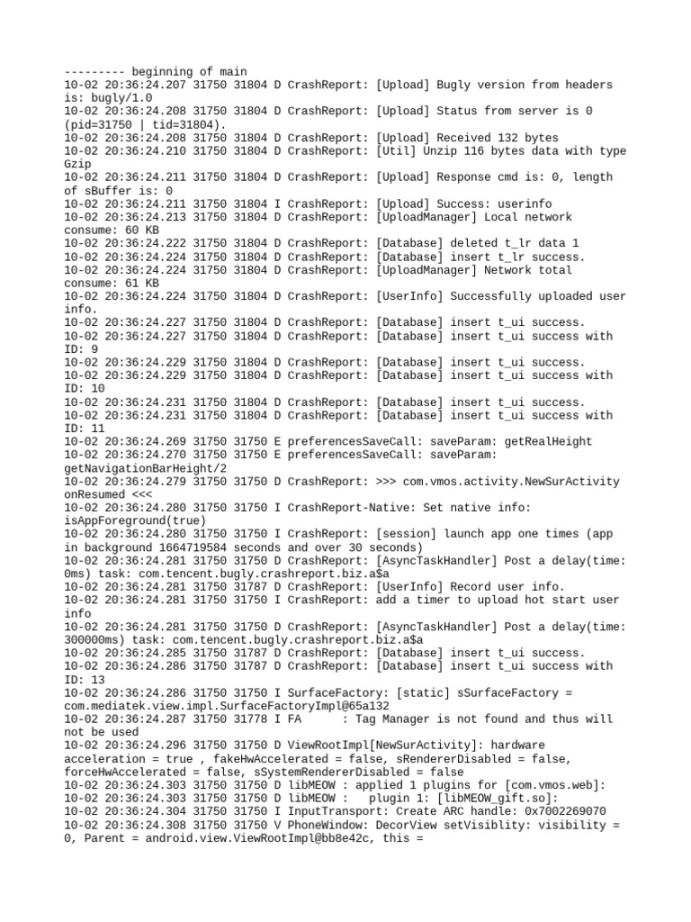 Log Pdf Component Object Model Databases