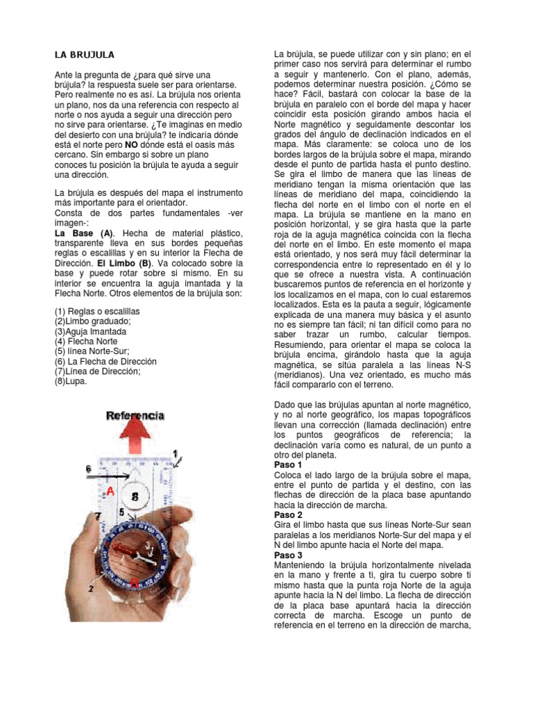 Orientacion Con Brujula | PDF | Brújula | Azimut