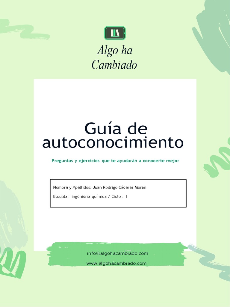 Cuestionario de Clase Guia Ahc de Autoconocimiento M 1 9 | PDF