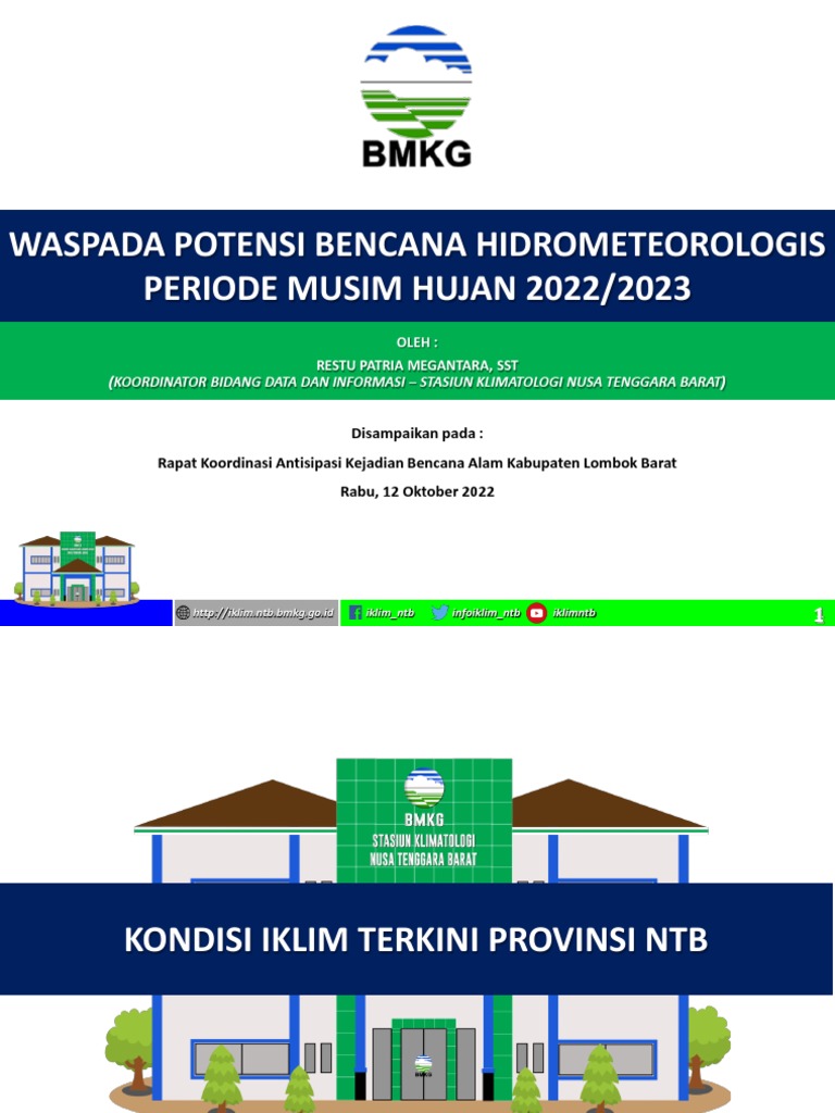 Update Kondisi Iklim NTB 20 Oktober 2022 | PDF