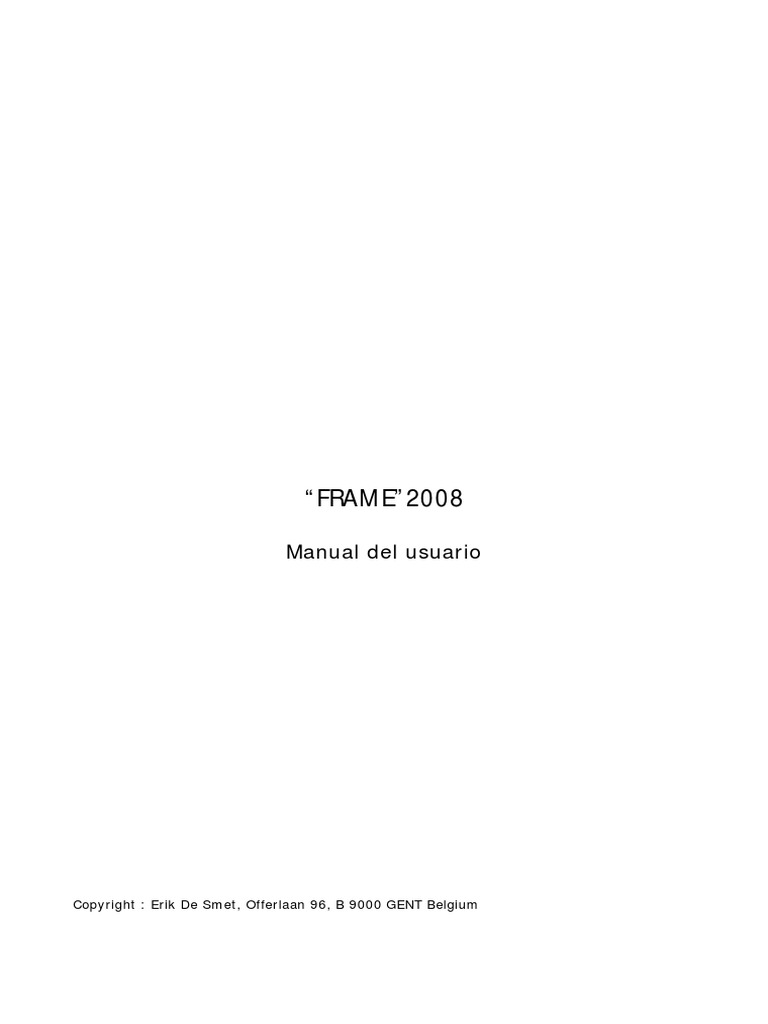 Método Frame (2008) | Descargar gratis PDF | Microsoft Excel | Riesgo