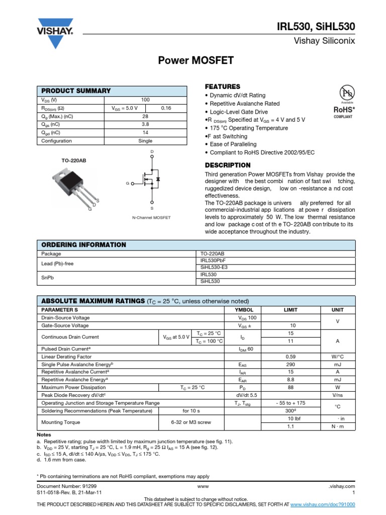 Datasheet | PDF | Diode | Field Effect Transistor