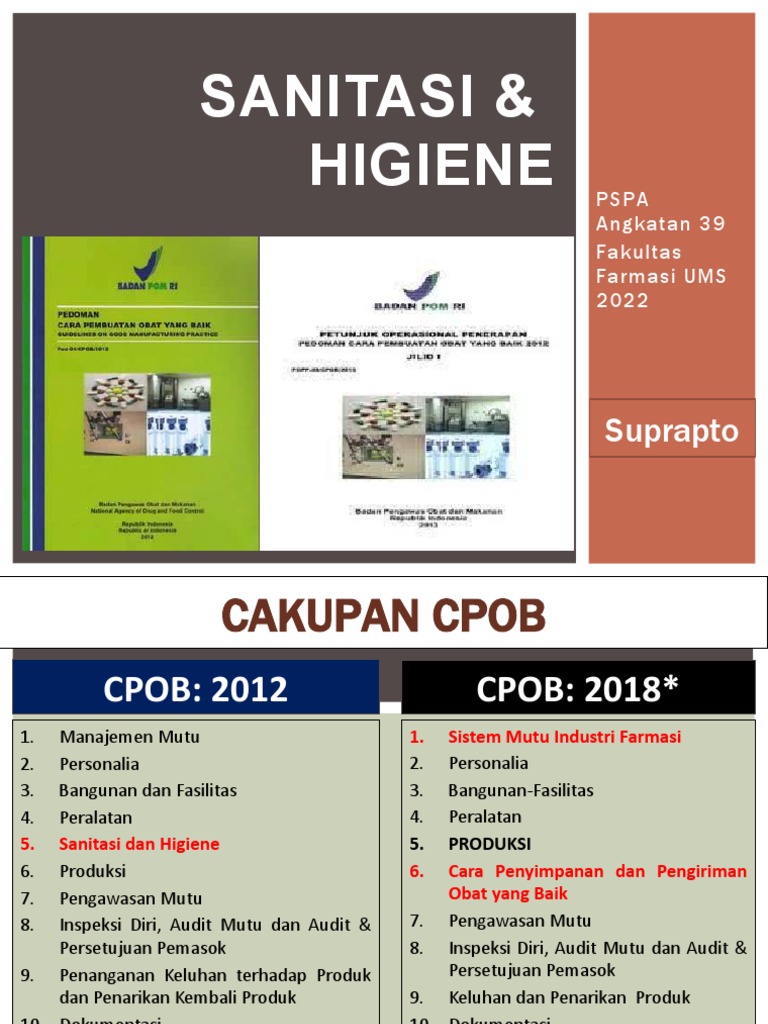 CPOB - Sanitasi & Higiene | PDF