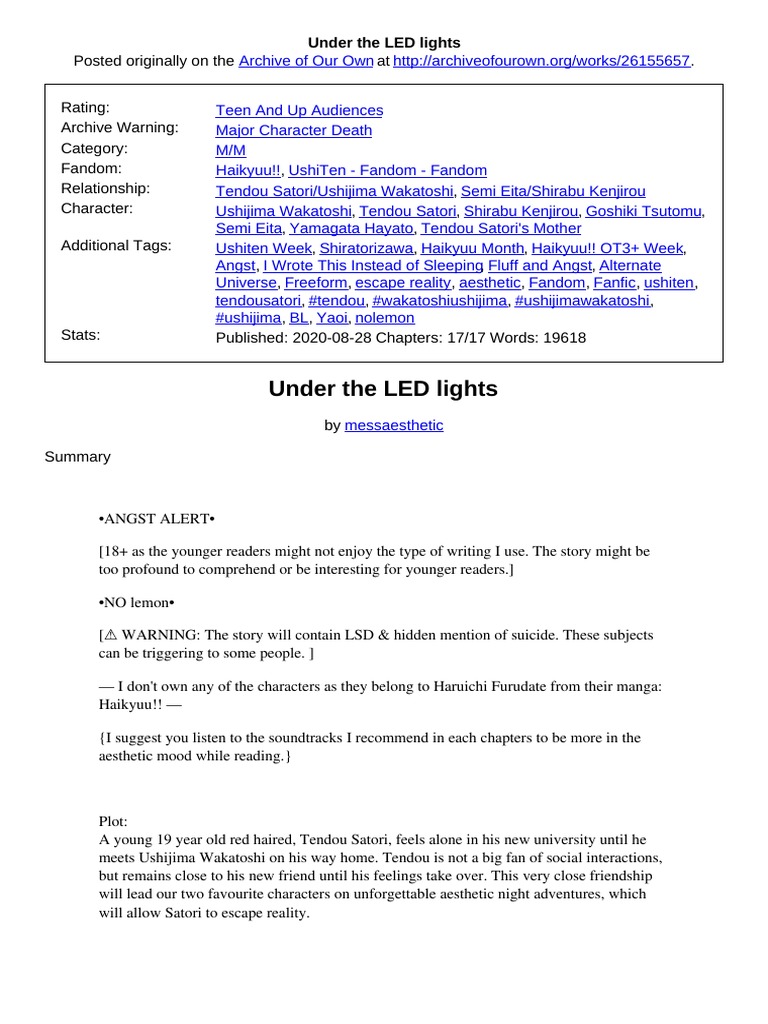 Under The LED Lights | PDF