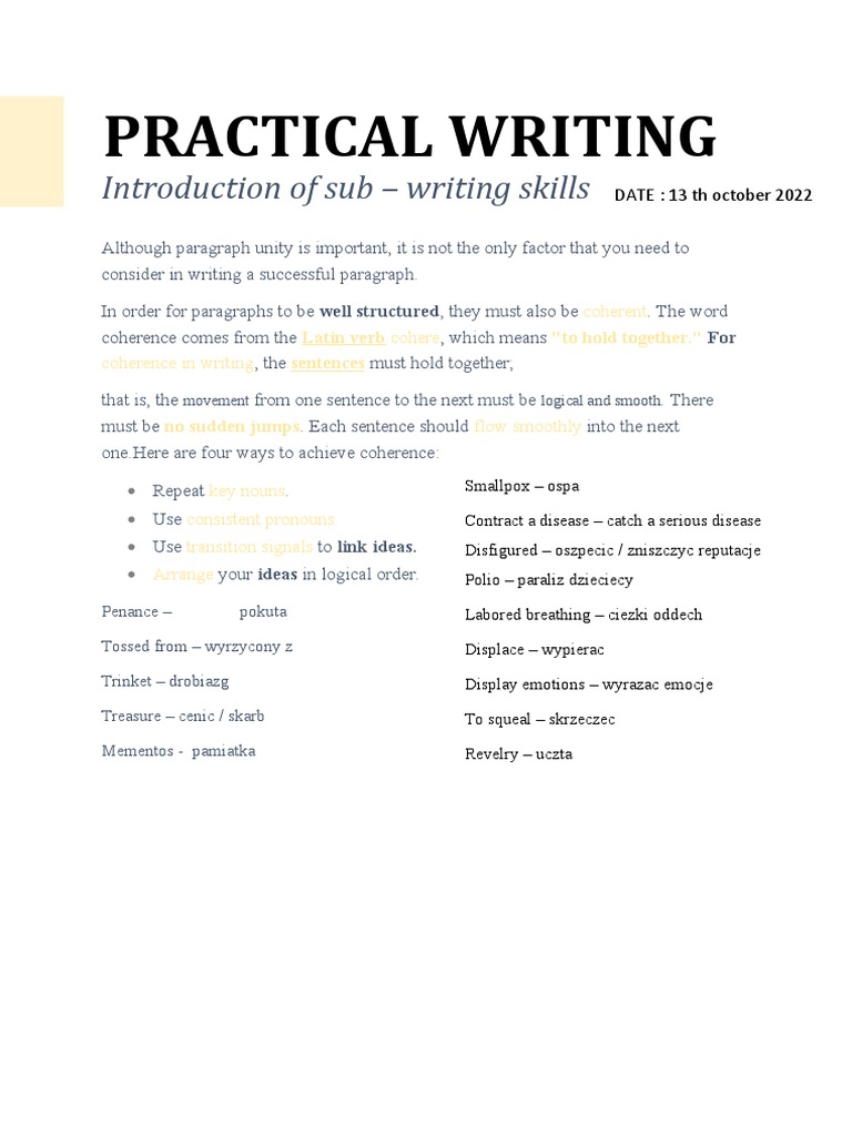 Practical English Writing Skills | PDF