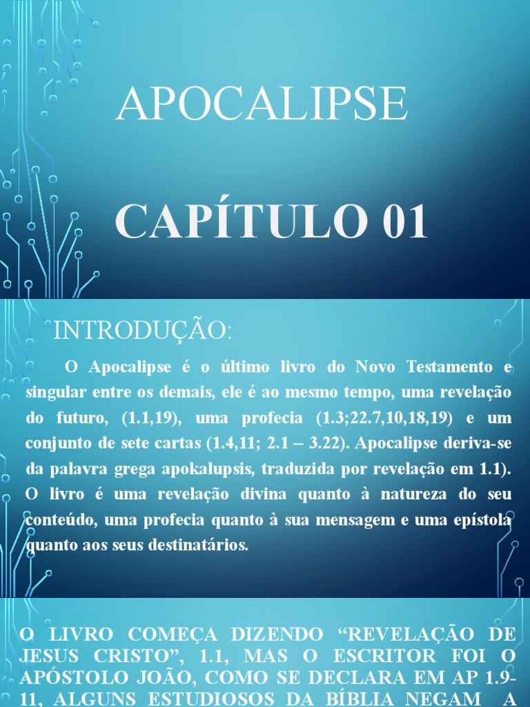 Apocalipse | PDF | João, o Apóstolo | Jesus