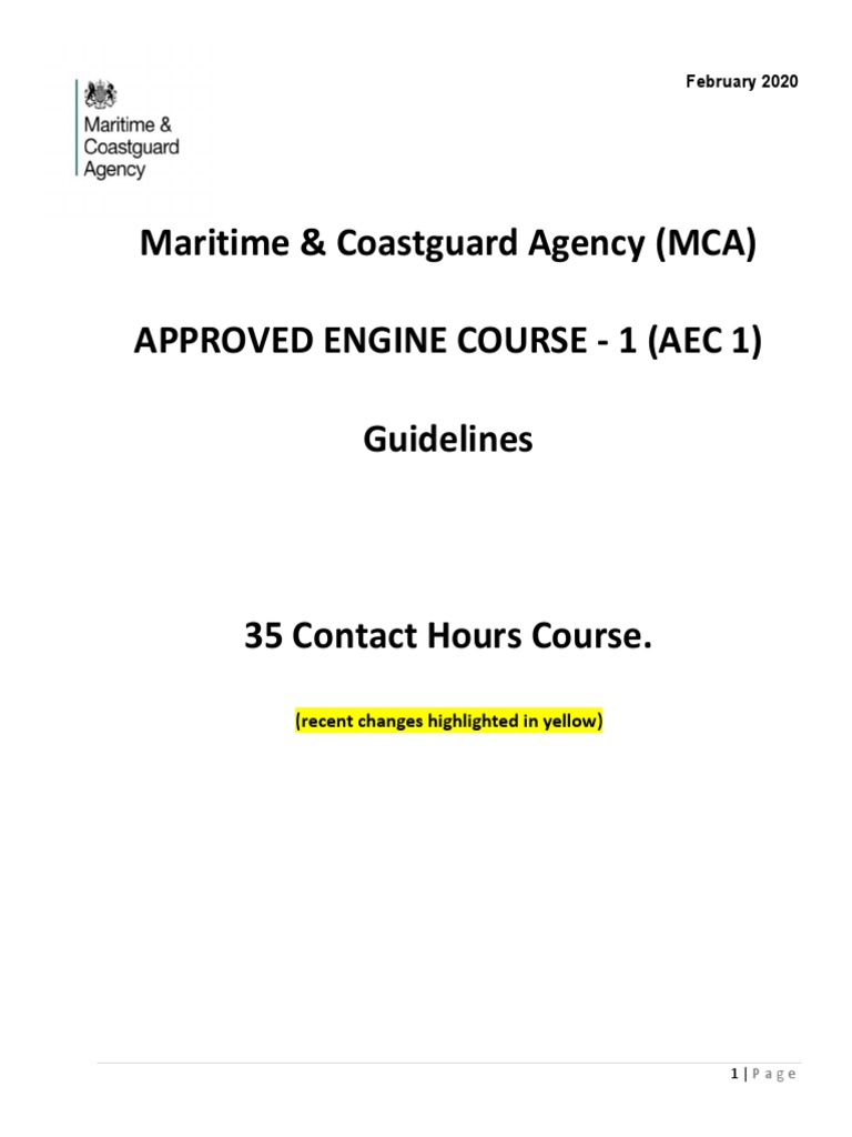 AEC 1 MCA Guidelines 2020 | PDF | Educational Assessment | Pump