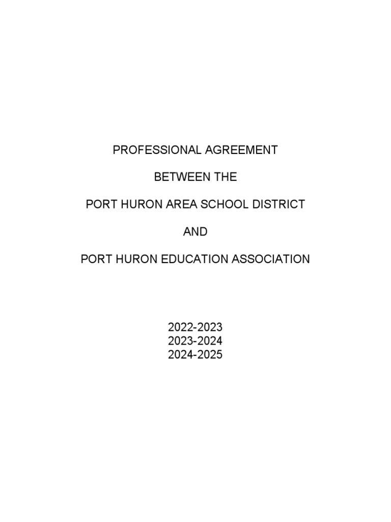 2022-23 To 2024-25 Phea Contract | PDF | Teachers | Unemployment Benefits