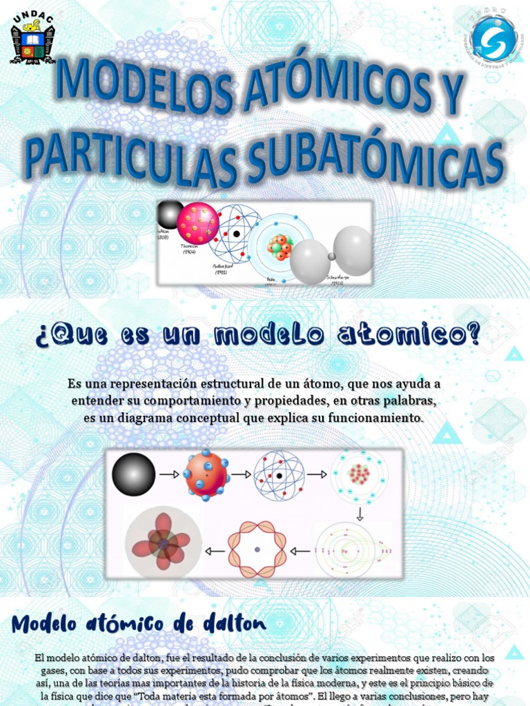 Modelos Atomicos y Particulas Subatomicas | PDF | Átomos | Núcleo atómico