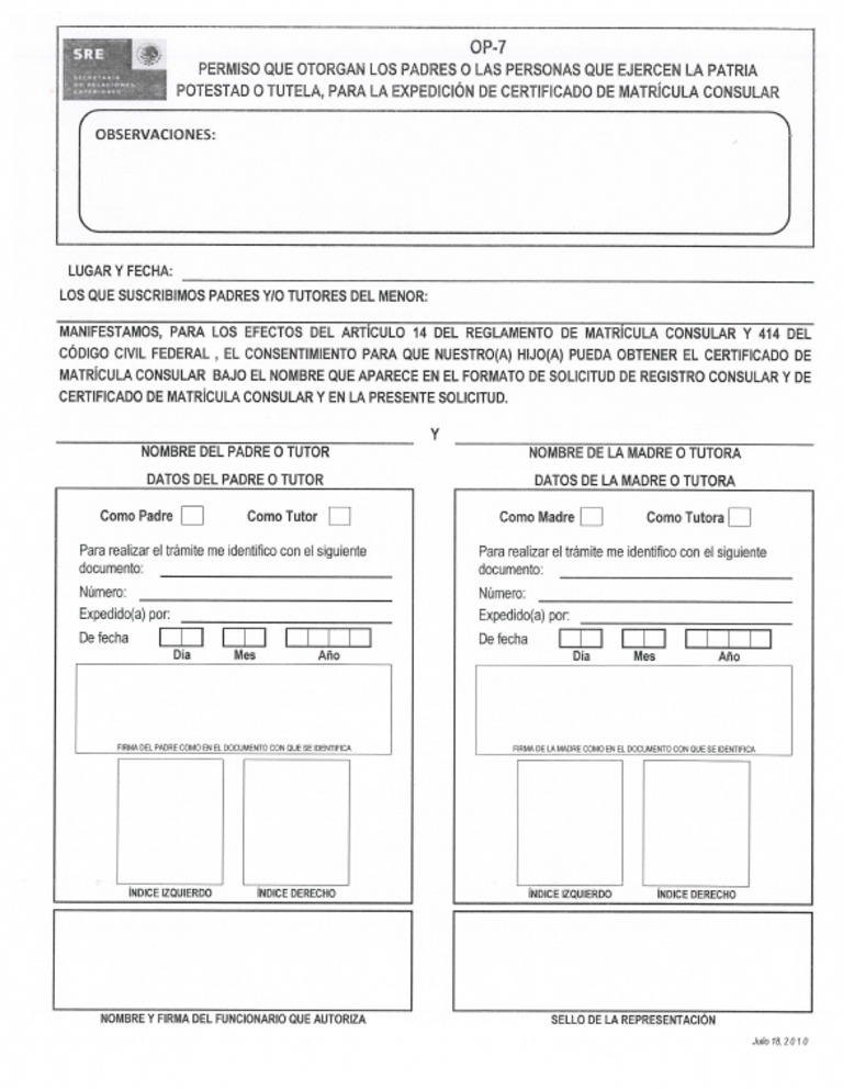 Op 7 Matricula | PDF