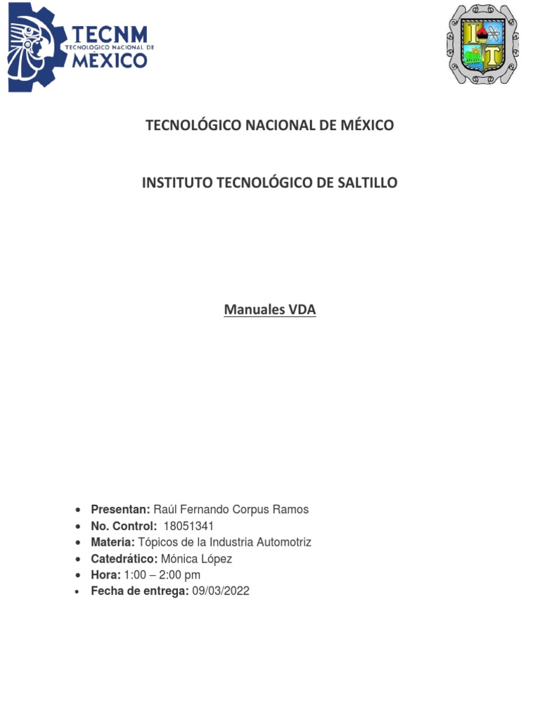 Manuales VDA | PDF | Calidad (comercial) | Diseño