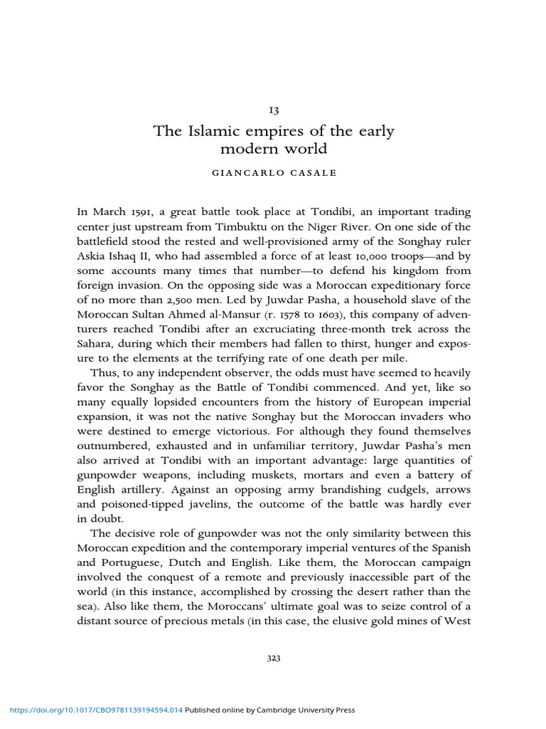 Islamic Empires: Tondibi's Impact | PDF | Sharia | Ottoman Empire