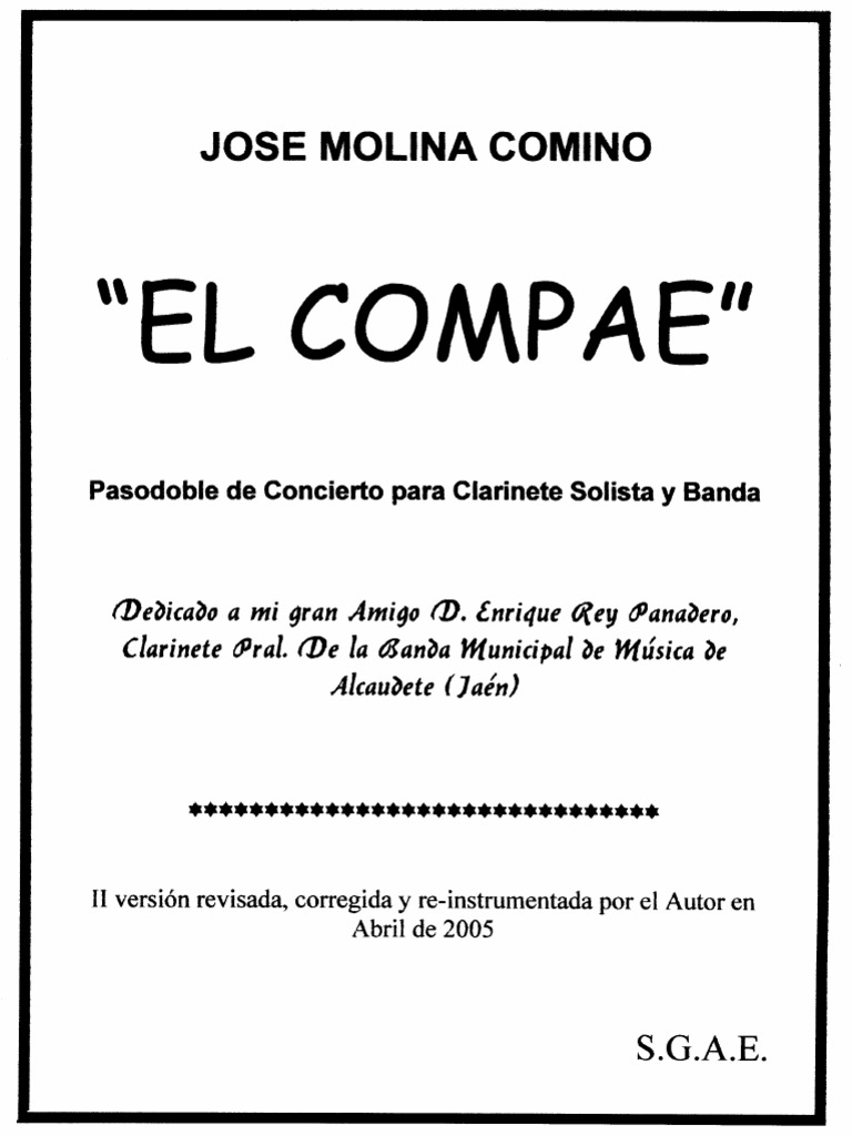 El Compae-Clarite Solista y Banda. | PDF