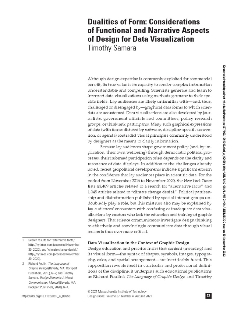 Dualities of Form - Considerations of Functional and Narrative Aspects ...