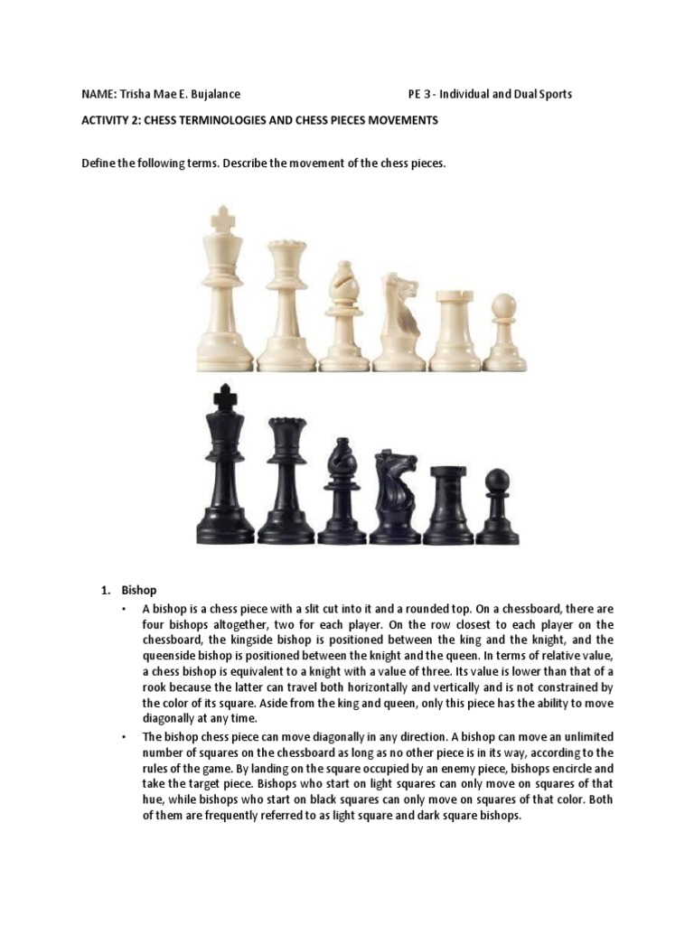 Bujalance, Trisha Mae - PE3 - ACTIVITY 2 | PDF | Chess | Traditional ...