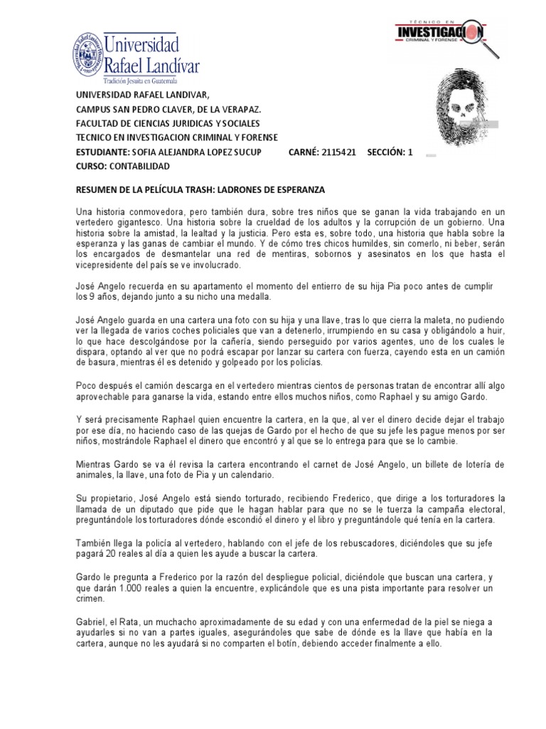 Resumen de La Pelicula | PDF