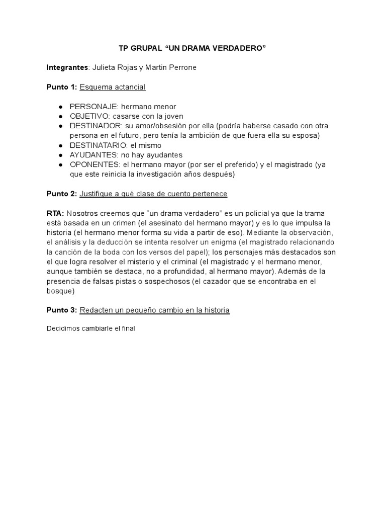 Editado - Julieta Rojas - Un Drama Verdadero. | PDF