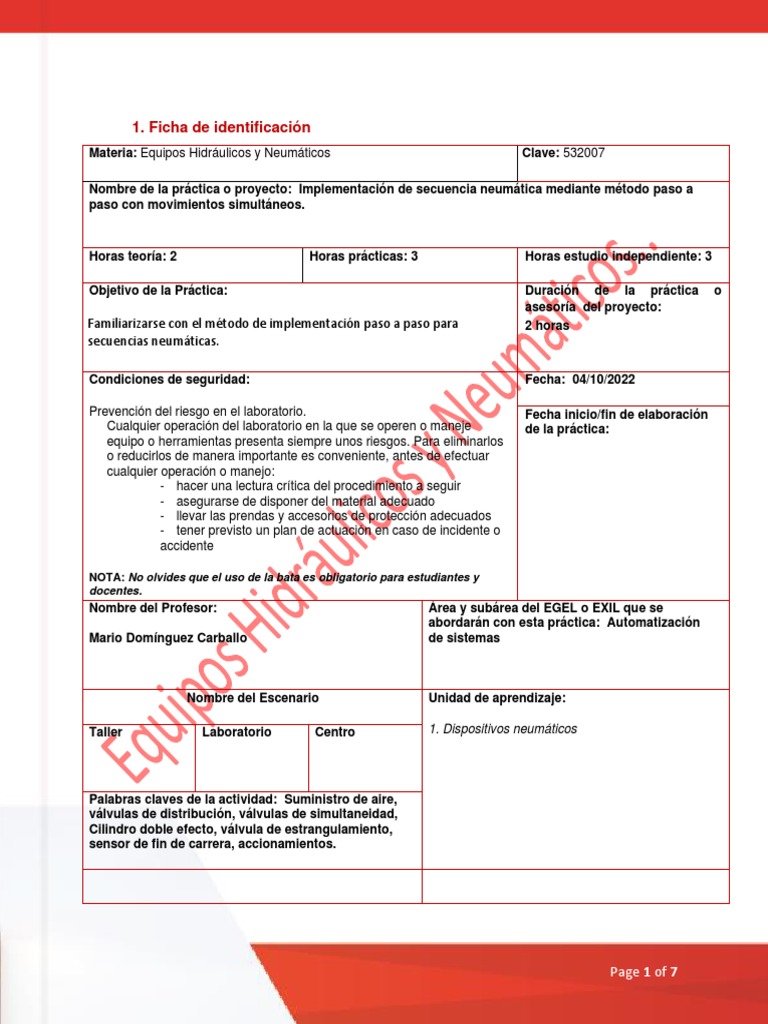 Práctica 5. Movimientos Simultáneos Médoto Paso A Paso - KMRM | PDF ...