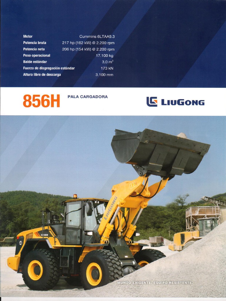LiuGong 856H Ficha Tecnica | PDF