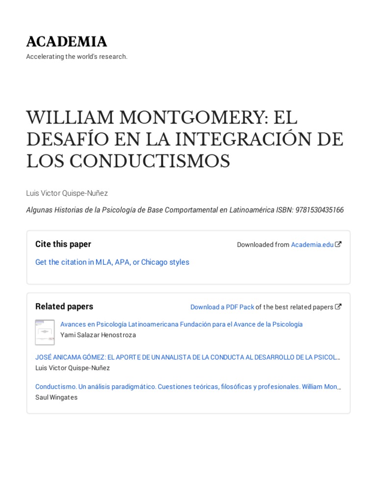 WILLIAM - MONTGOMERY - URDAY With Cover Page v2 | PDF | Sicología ...