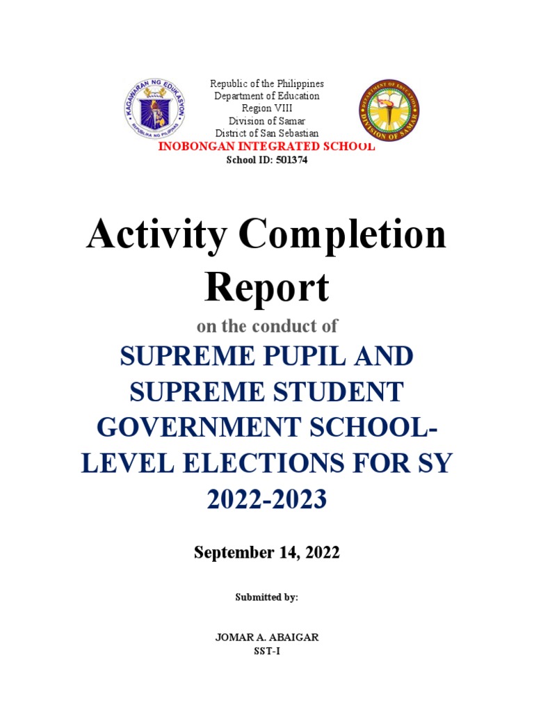 SPG/SSG Elections Report 2022-2023 | PDF