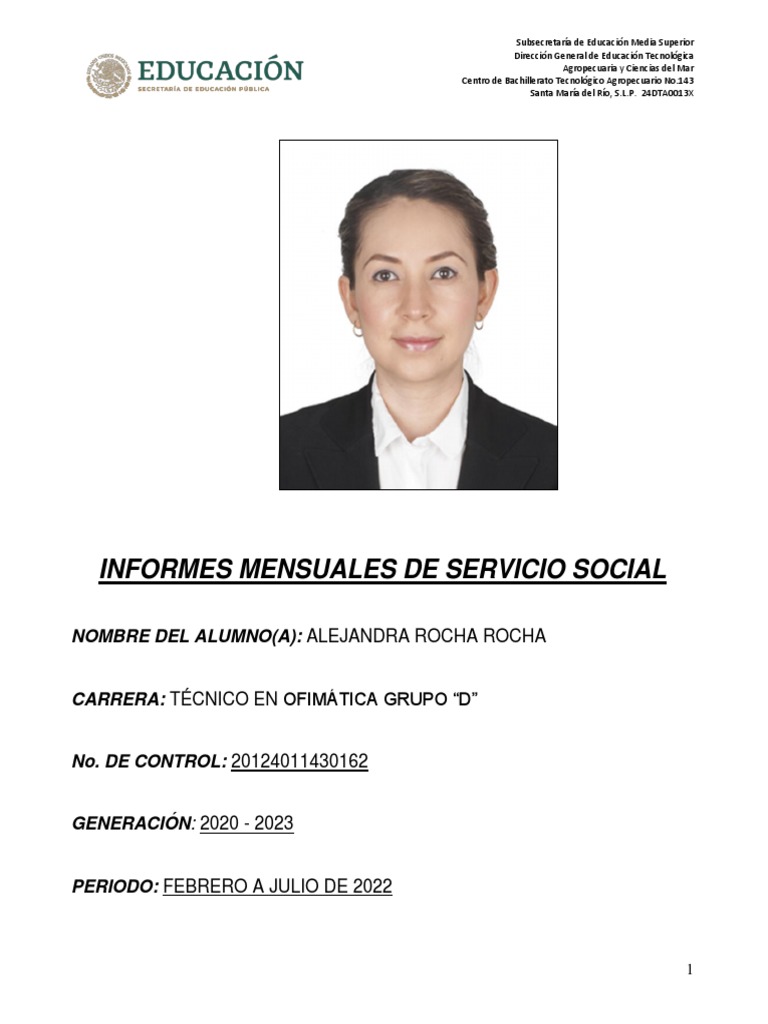 Plan de Trabajo de Servicio Social CBTA 143 | PDF