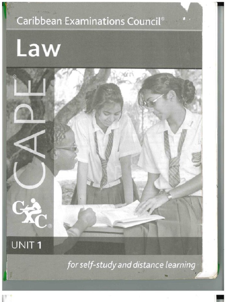 Cape Unit 1law Textbook Compress | PDF