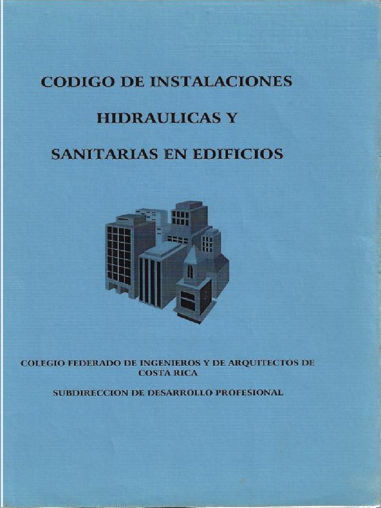 Código de Instalaciones Hidráulicas y Sanitarias en Edificios | PDF