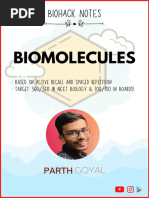 NEET Biomolecules PYQ | PDF