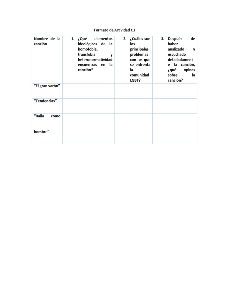 Formato de Actividad C3 | PDF