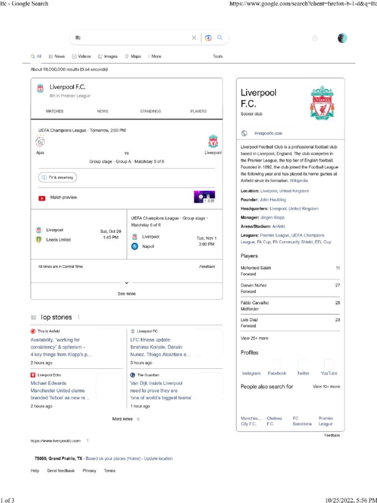 LFC Ajax | PDF | Liverpool F.C. | Afc Ajax