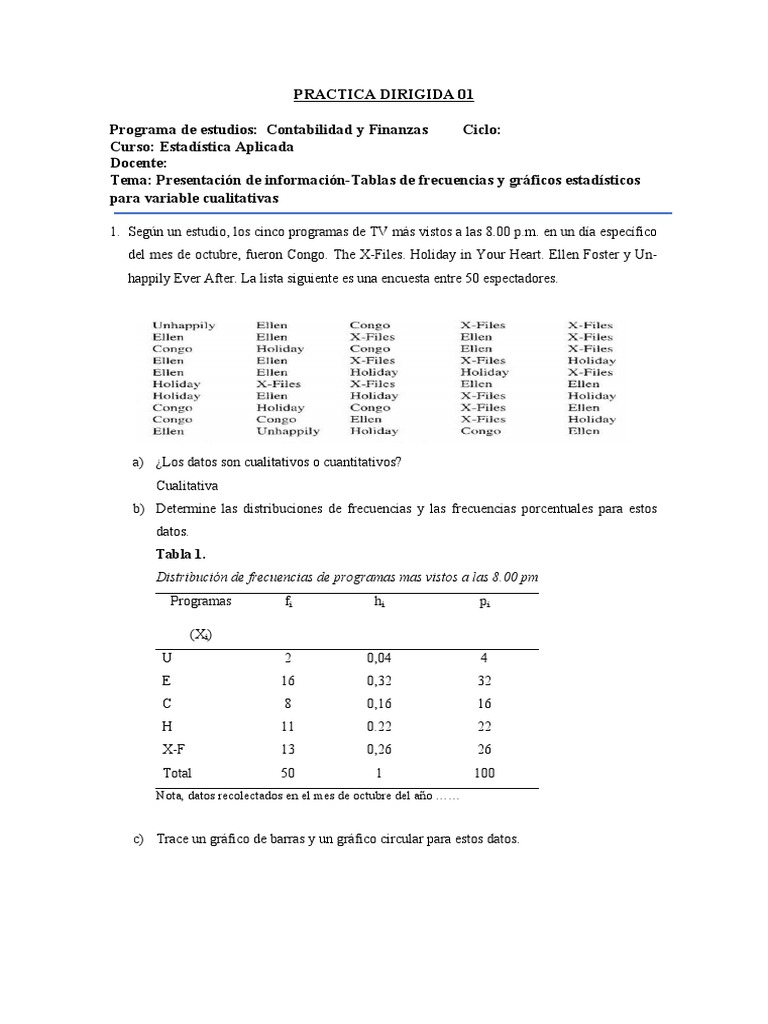 Practica Dirigida 2 | PDF